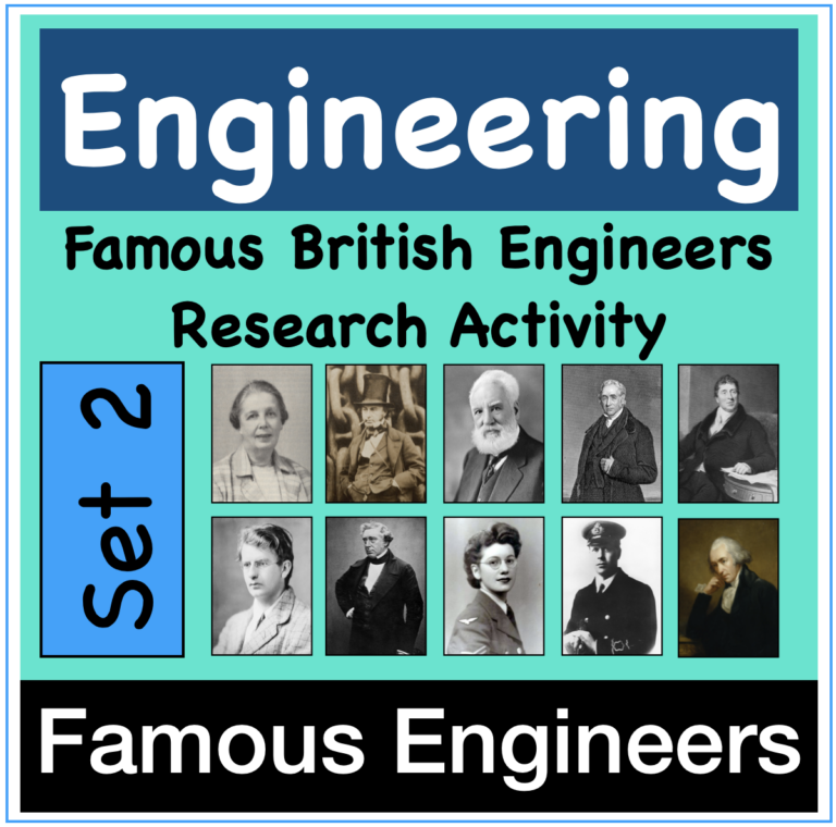 Famous British Engineers Research Activity - Set 2 - Teacher Professional Development